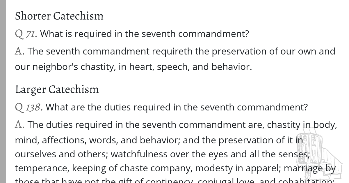 Westminster Daily | What are the duties required in the seventh ...